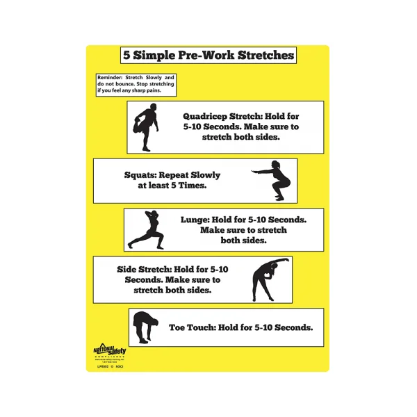 Pre-Work Stretches Poster – Regs Authority