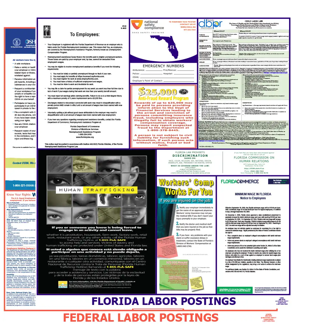 2026 Florida State & Federal Labor Law Posters – Regs Authority